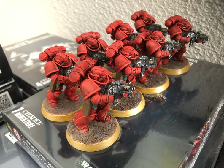 White side pawns for Space Marine chess finished | Fandom