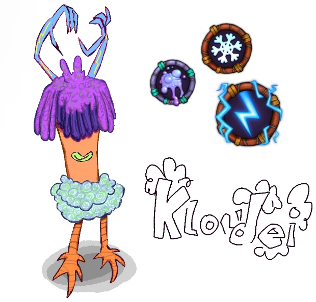 Another monster with the elements Plasma, Electricity and Cold element ...