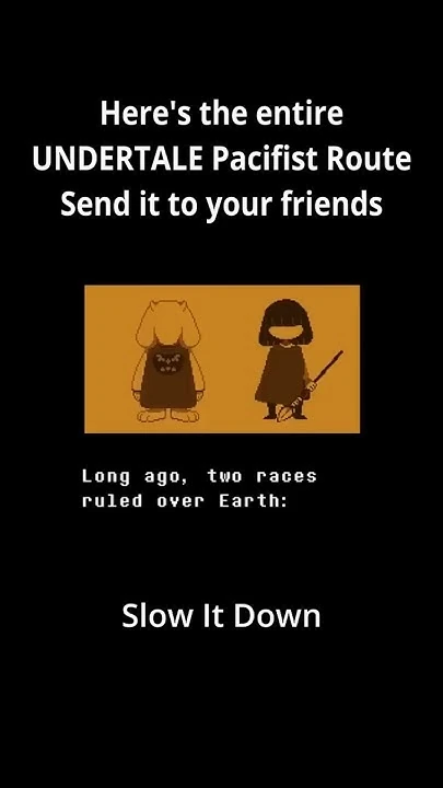 The entire pacifist route | Fandom