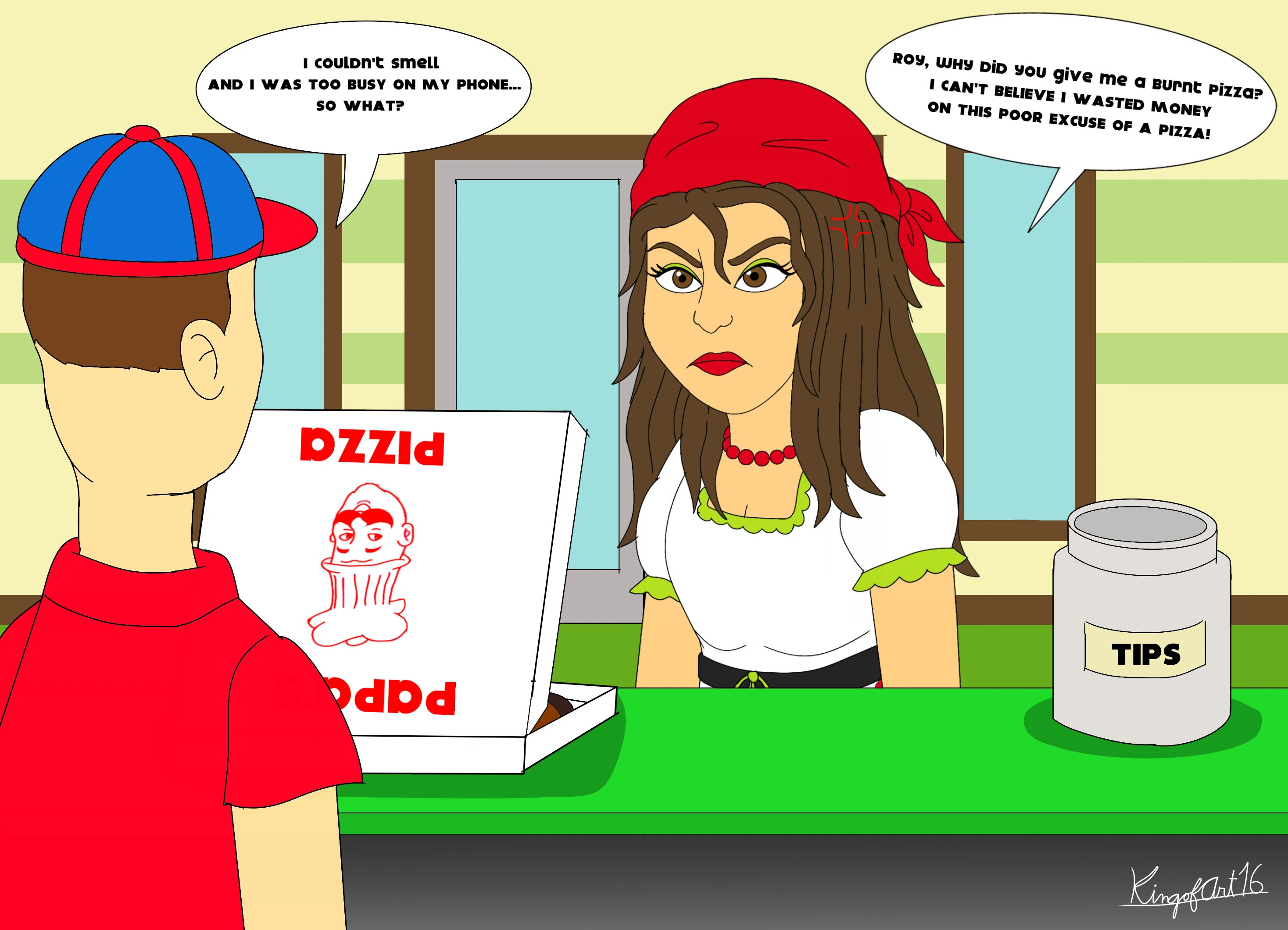 Burnt Pizza (Pizzeria Screencap Remake) | Fandom