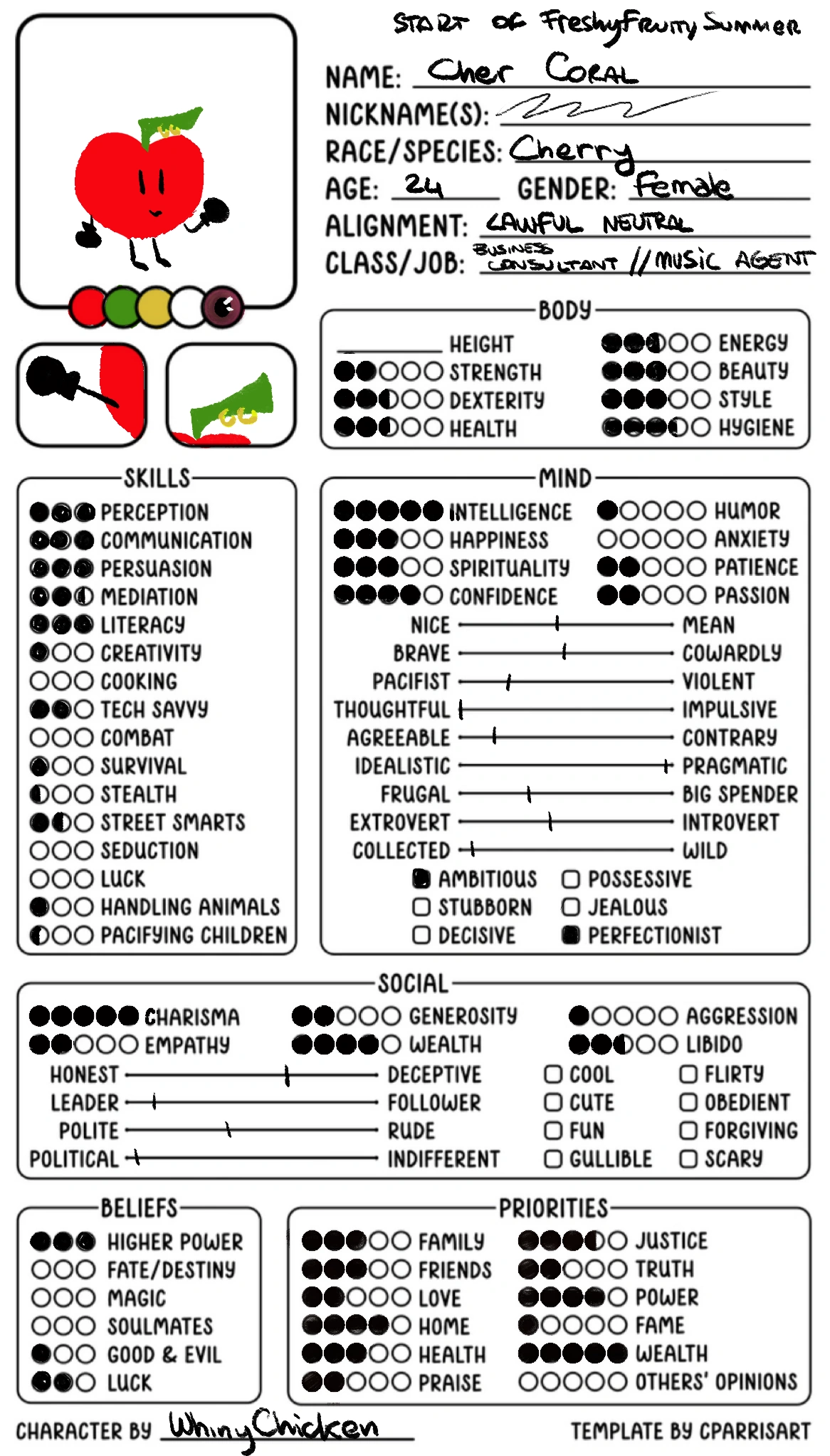 Character Sheet: Cher | Fandom