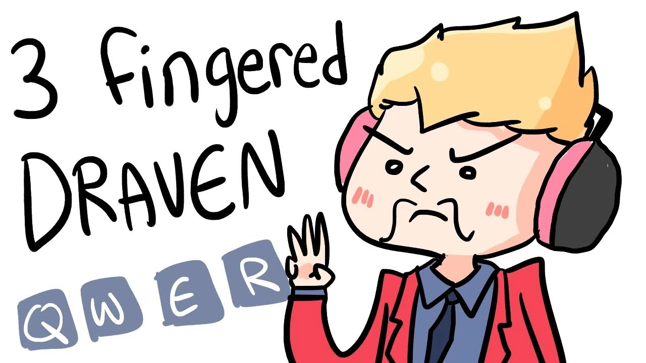 How many fingers do you have resting on QWER while you play League ...