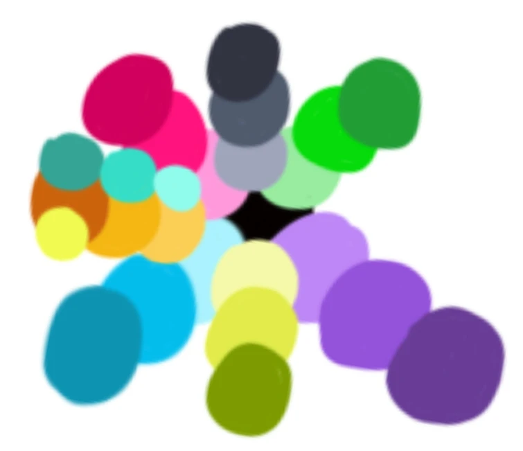 my vitamin connection character color palette thingy | Fandom