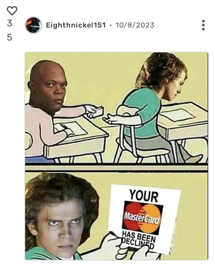 🤣[Meme of the Week Contest] Round 155 Winners: Laughs in Prequels Fan ...