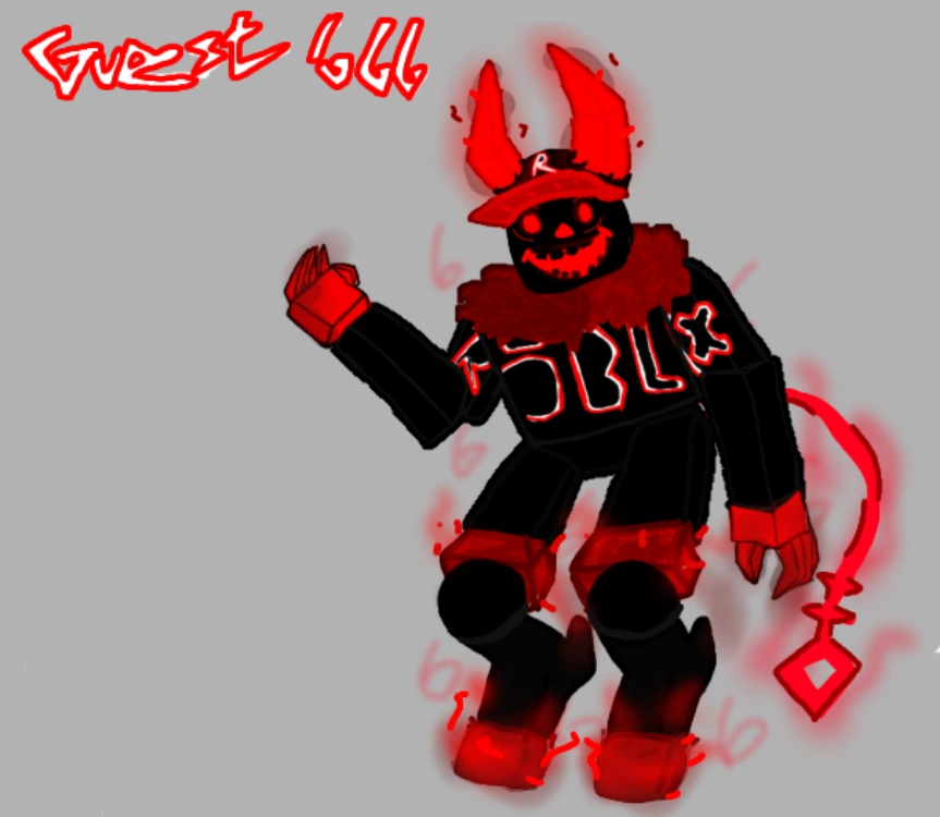 Uhh so I got bored then I "accidentally" drew guest 666 | Fandom