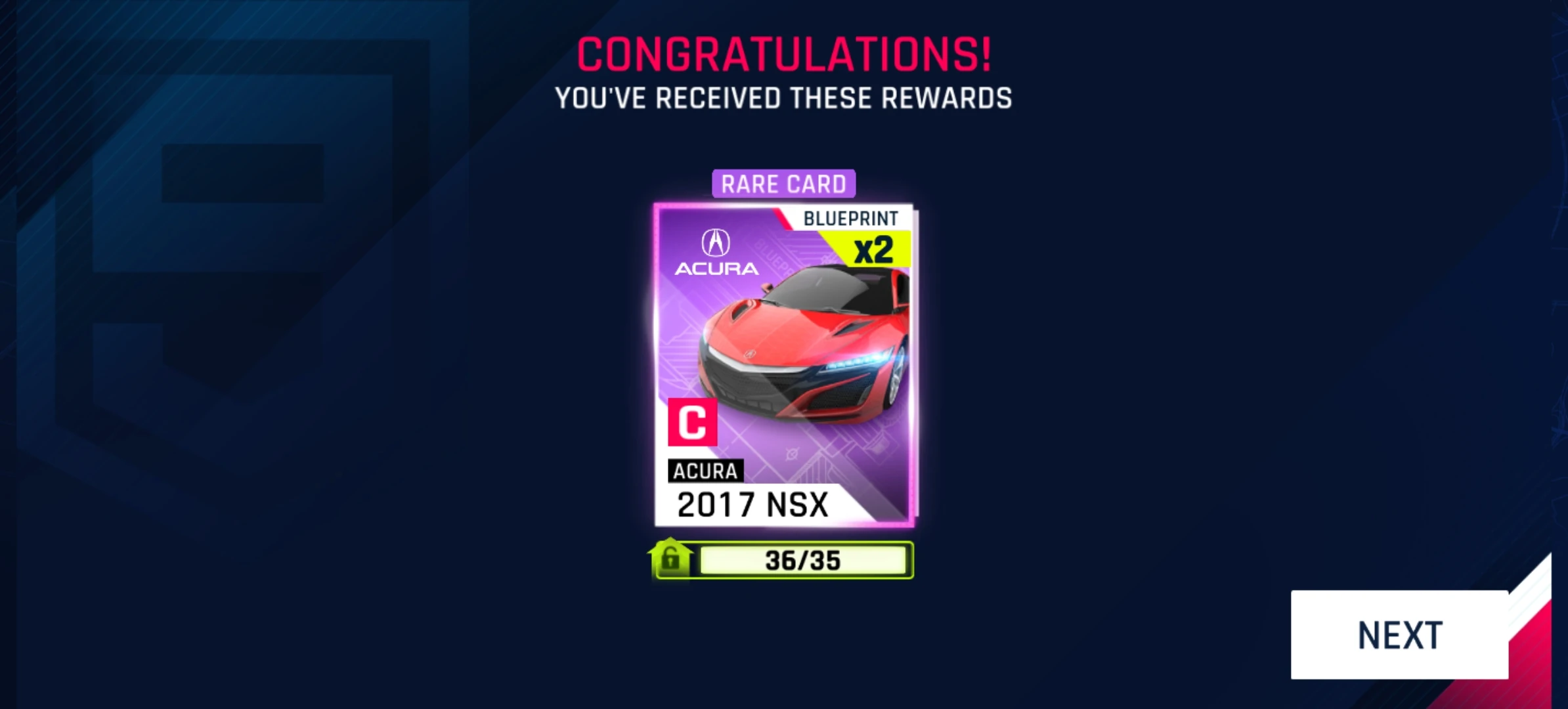 I unlocked Acura 2017 NSX from Ford gt seasonal event | Fandom