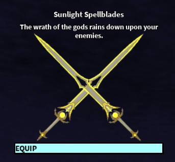 Sunlight Spellblades | Balanced Craftwars Overhaul Wiki | Fandom