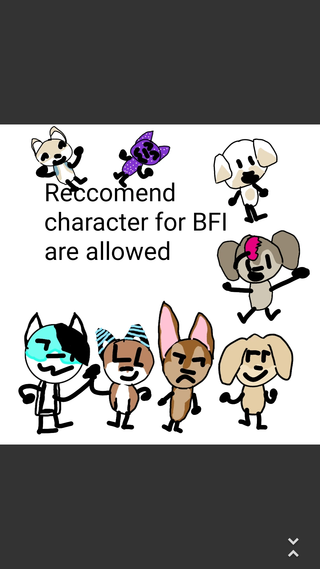 Reccomend characters for BFI are allowed | Fandom