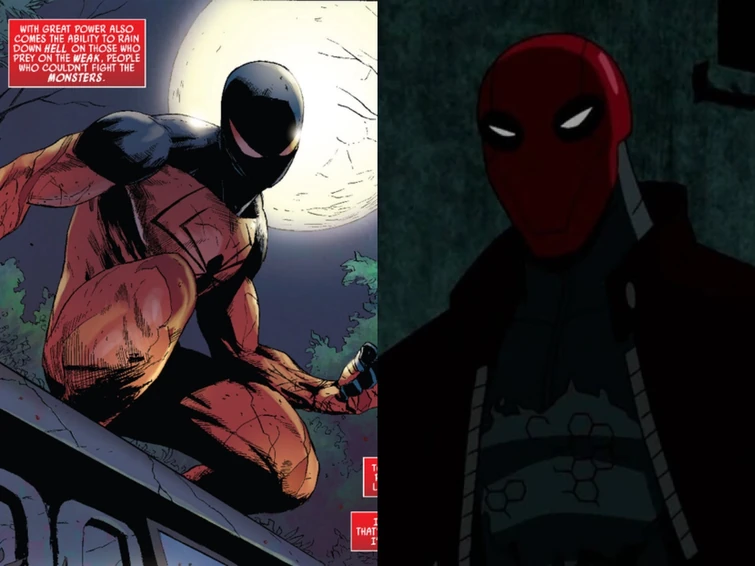 SpiderMan Meets Batman: Under The Scarlet Hood (Scarlet Spider Version ...