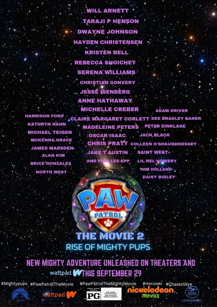 "Paw Patrol The Movie 2: Rise of Mighty Pups " my fanfic film sequel is ...