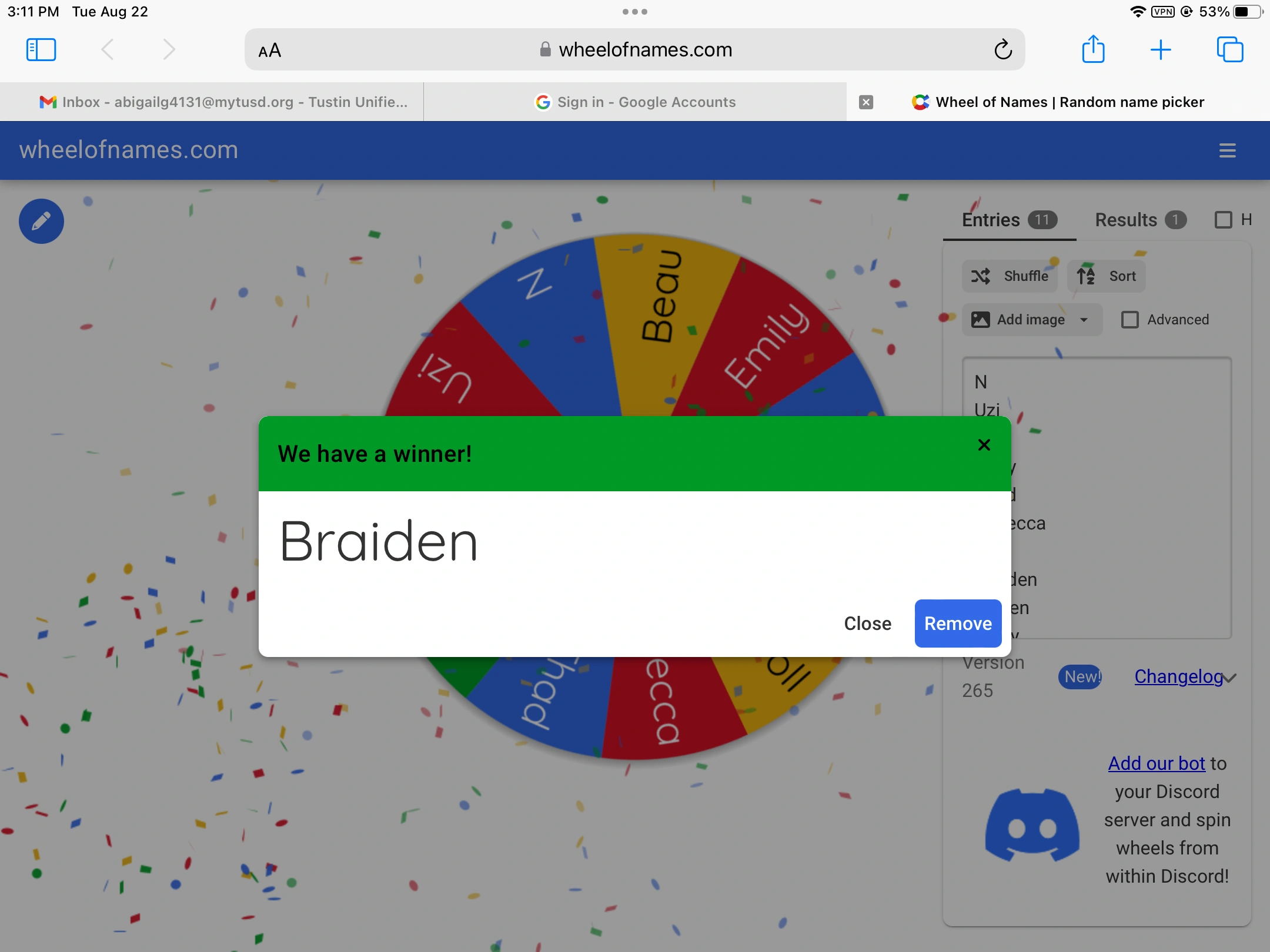 making cursed ships w/ a wheel (it kept giving me Braiden and Rebecca ...