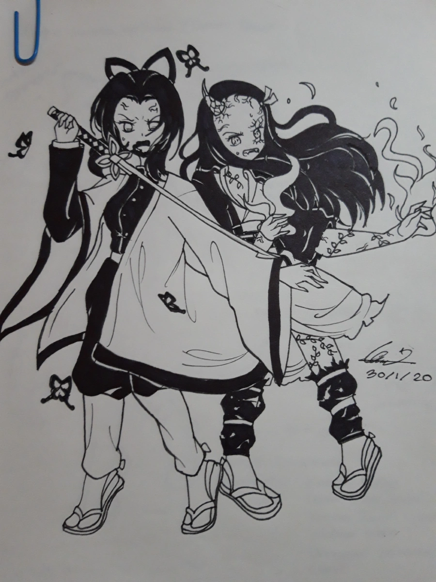 This is all my KNY fanart I made last year and this year | Fandom