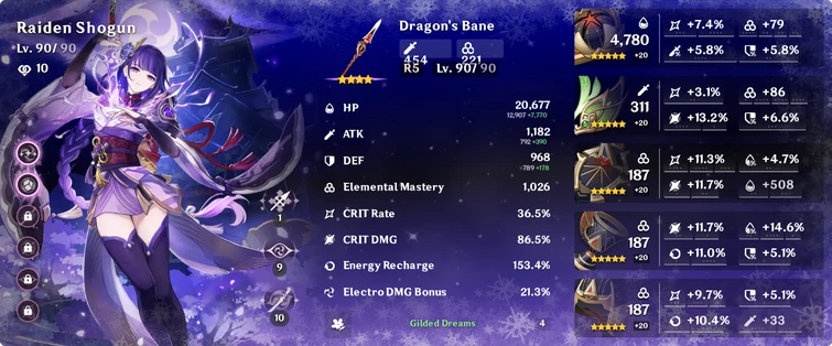 share your raiden build | Fandom