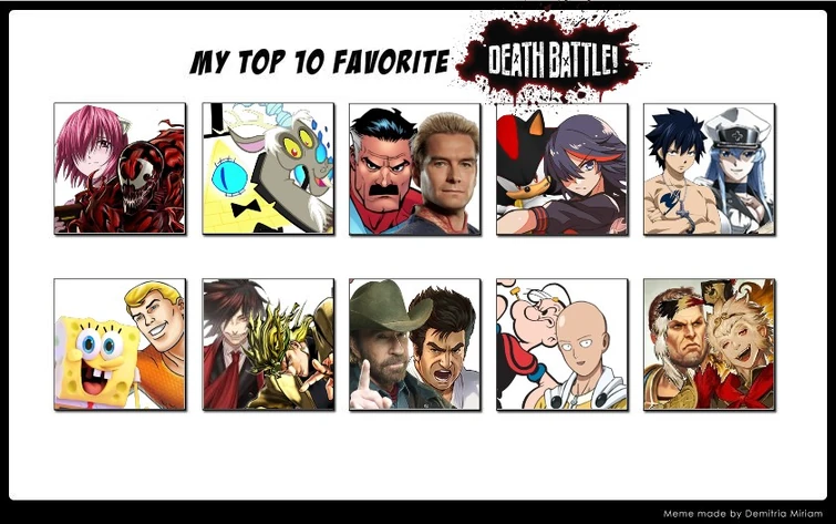My Top 10 Favorite DEATH BATTLES! | Fandom