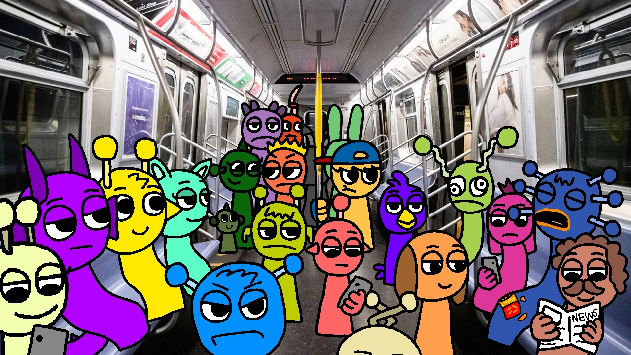 Simon and Durple in an subway train | Fandom