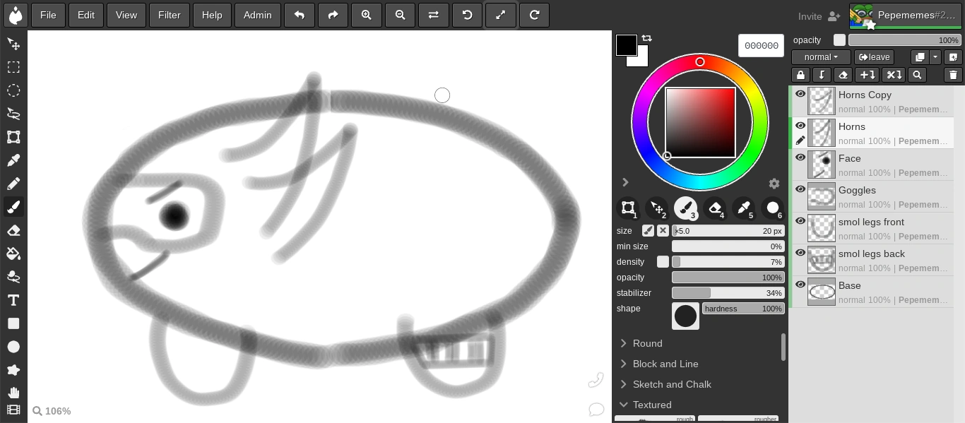 Wow, my first practice drawing of Phighting but Beans version | Fandom