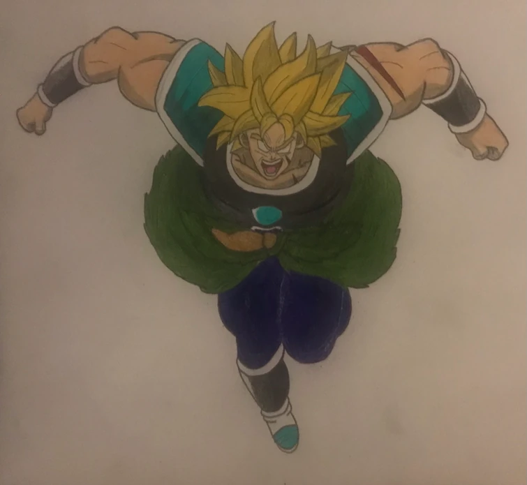 Broly in super saiyan form from DBS Broly | Fandom
