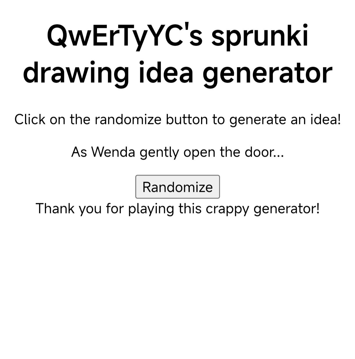 erm I tried this aprunki idea generator | Fandom