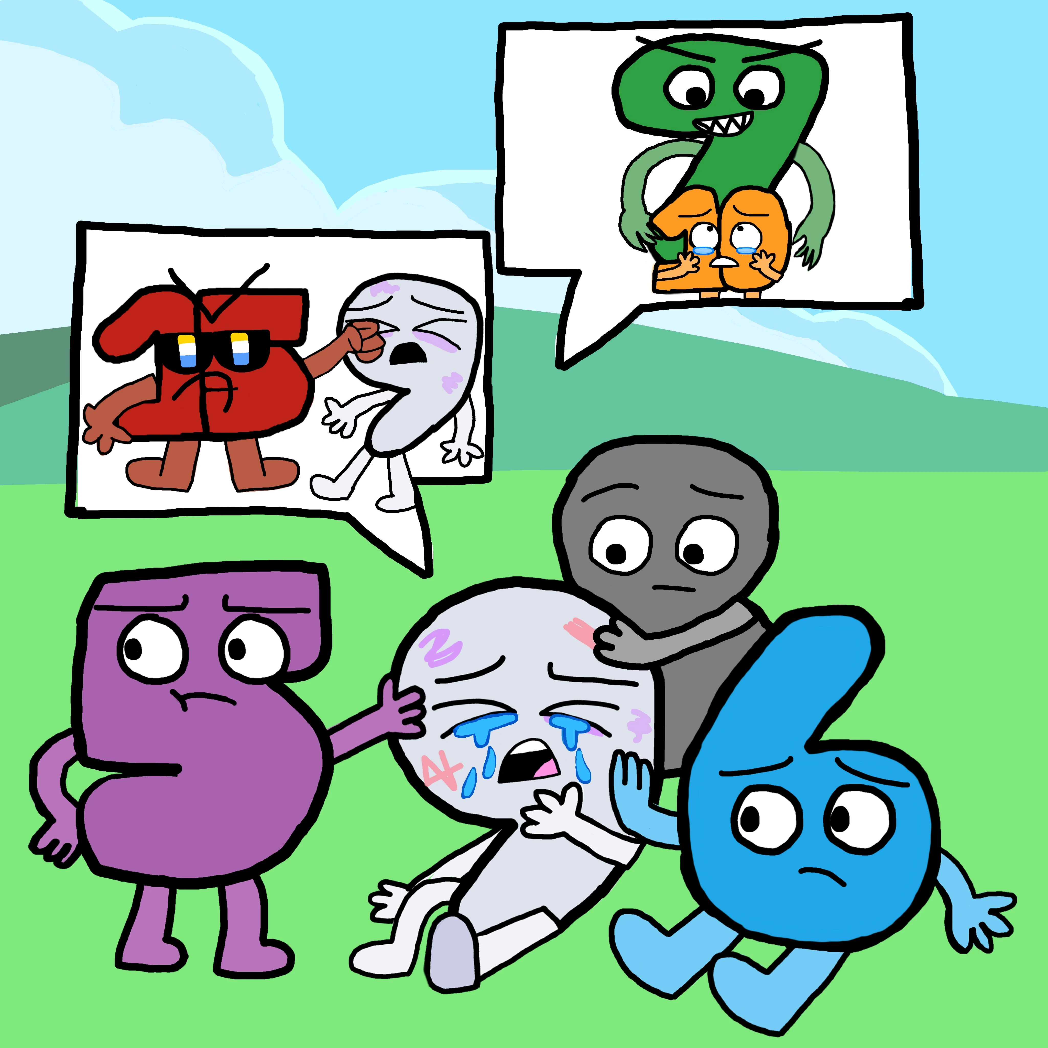 Fanart i made for the 2 million subscriber special (Poor Nine!) | Fandom