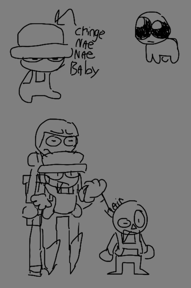 Idfk,,, HUGE off topic art dump… stinky fnf mods are brain washing me ...