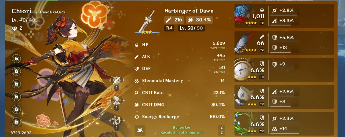 taking tips/advice on how to build Chiori | Fandom