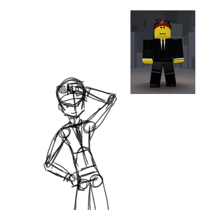 Drawing an EXTREMELY HANDSOME ROBLOX AVATAR | Fandom