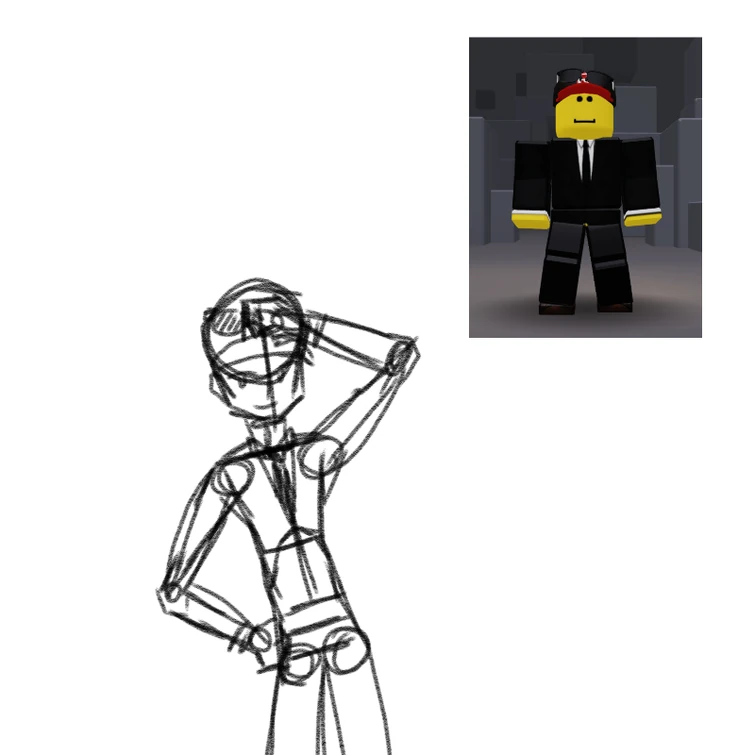Drawing an EXTREMELY HANDSOME ROBLOX AVATAR | Fandom
