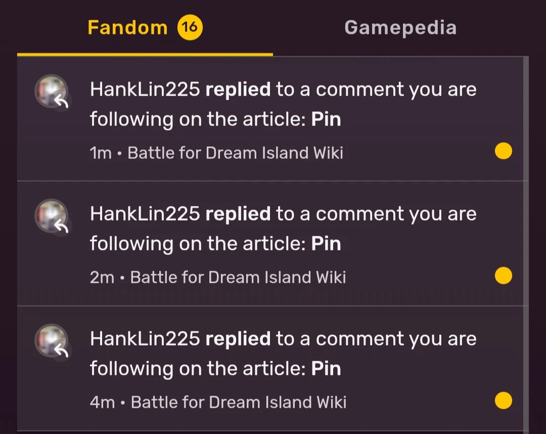 I talked on the Pin article | Fandom