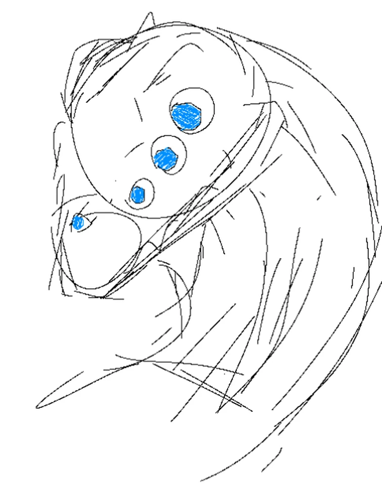 oops i slipped and crappily drew a murder drones sentinel/dingo/raptor ...
