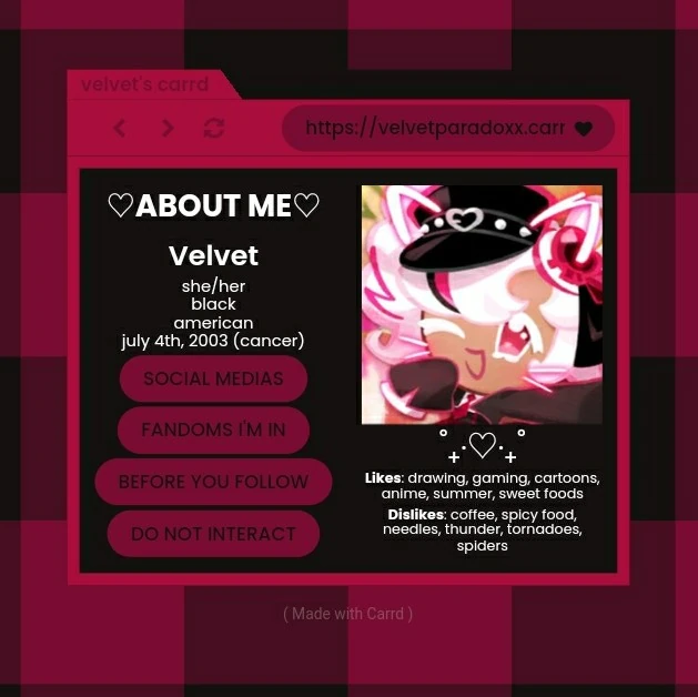 What kind of aesthetic(s) does my carrd give off? | Fandom