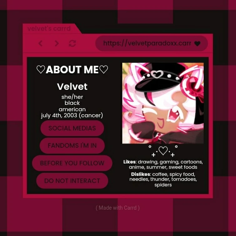 What kind of aesthetic(s) does my carrd give off? | Fandom