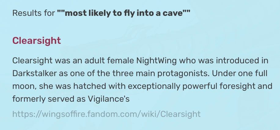 What- Clearsight- | Fandom