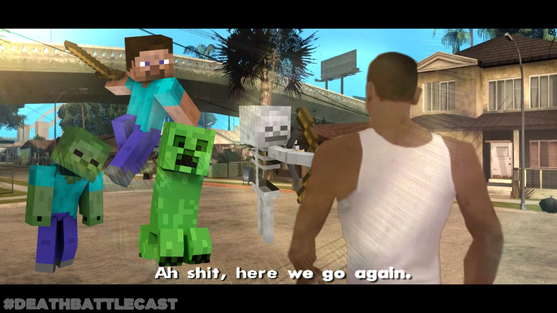 Creative mode steve vs cheat cj fight preview | Fandom