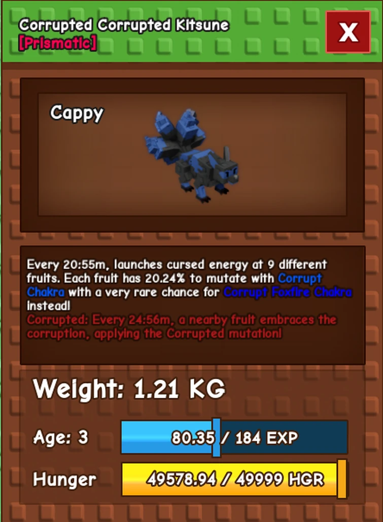 Cappy, the corrupted corrupted kitsune | Fandom
