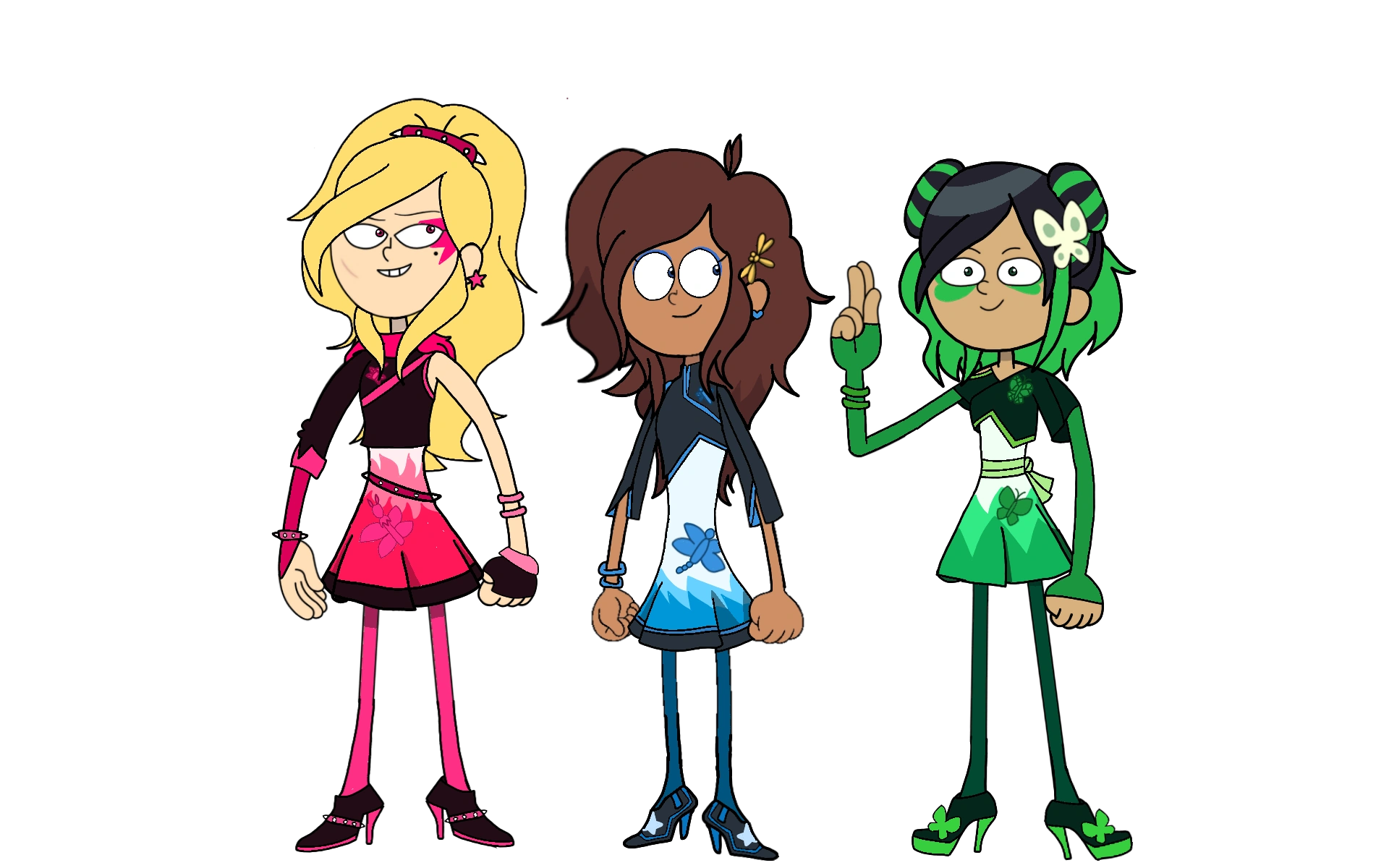 Calamity Trio's new concert outfits | Fandom