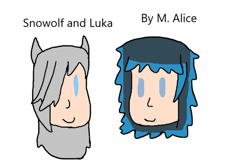 A small drawing with Snowolf and Luka | Fandom