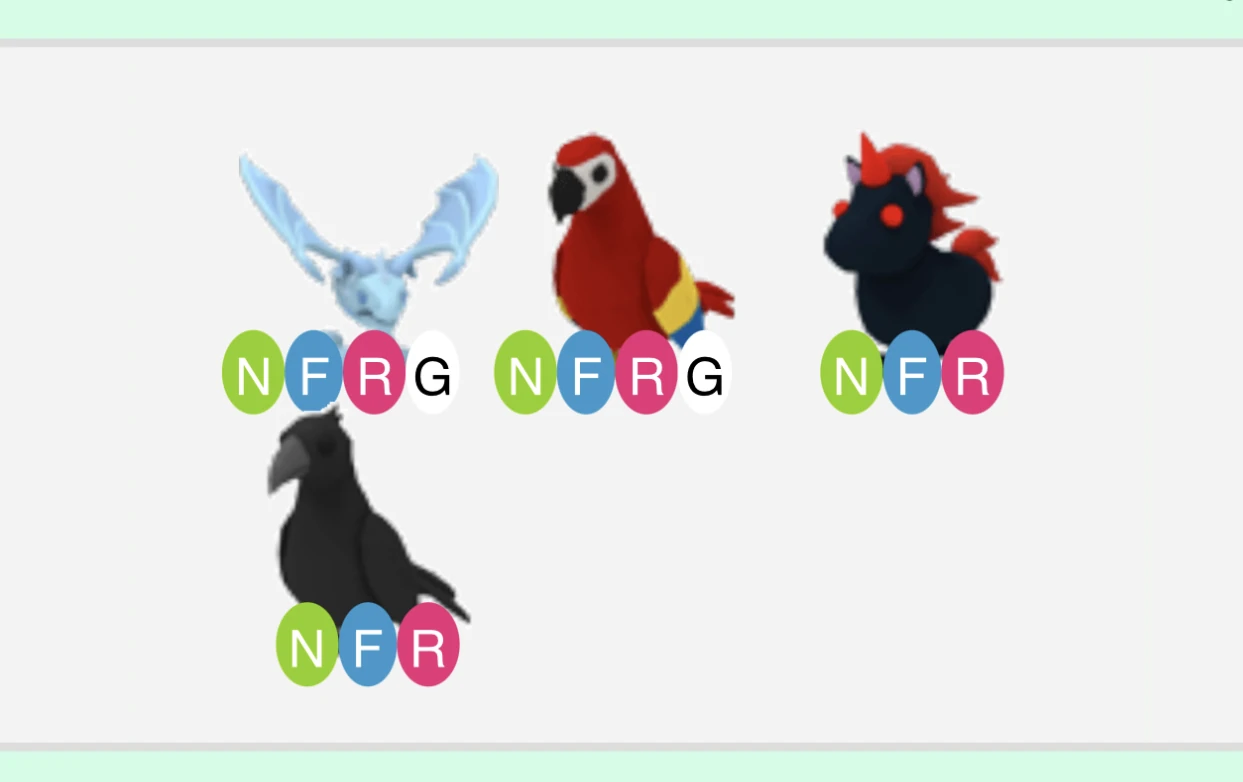 ‼️ Trading NFR Frost Dragon ️🐉 NFR Parrot 🦜 NFR Evil Unicorn 👿 🦄 NFR ...