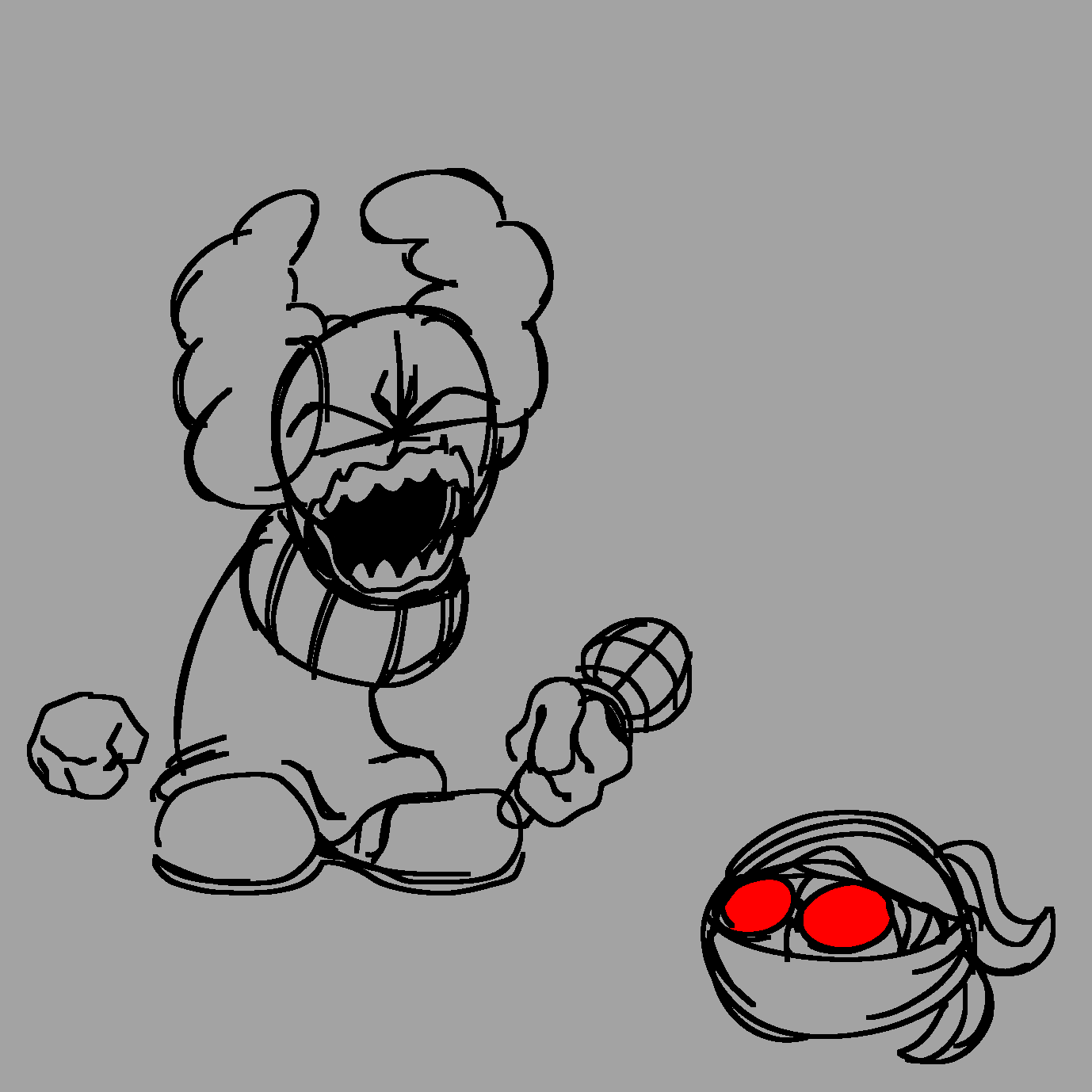 since i’m going to sleep heres a doodle of tricky and hank bcuz i ...