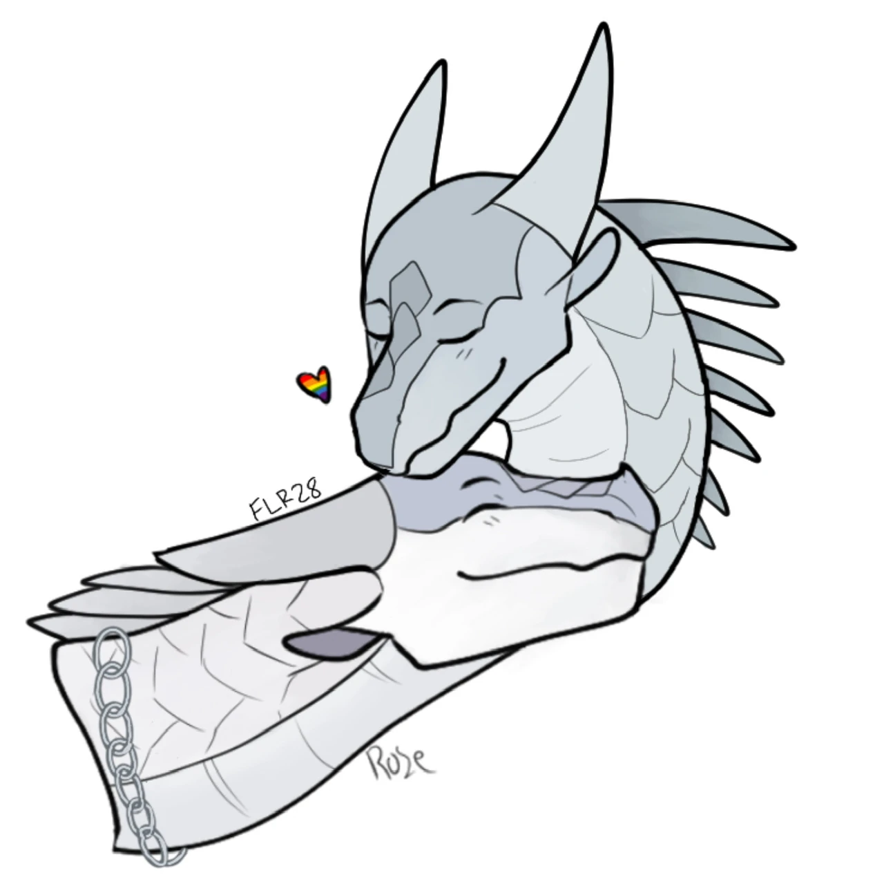 Day #7 of Ship Cuddling Basefills- Foxflake! Happy Pride Month!! 🏳️‍🌈🏳️ ...