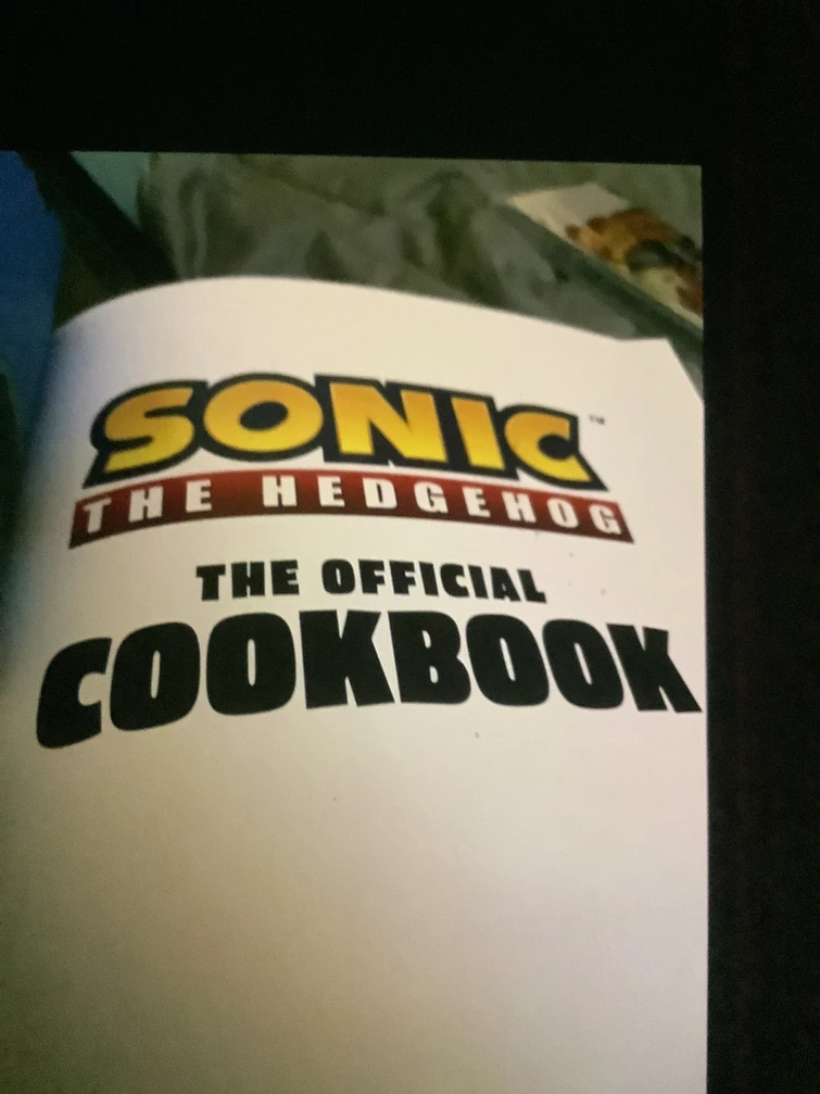 My sonic the hedgehog cookbook | Fandom