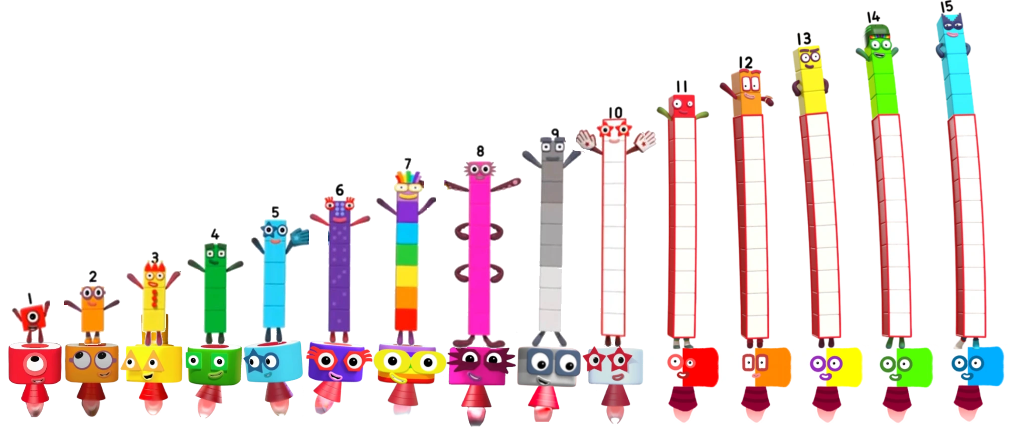 Numberblocks 1-15 and their Times Tables | Fandom