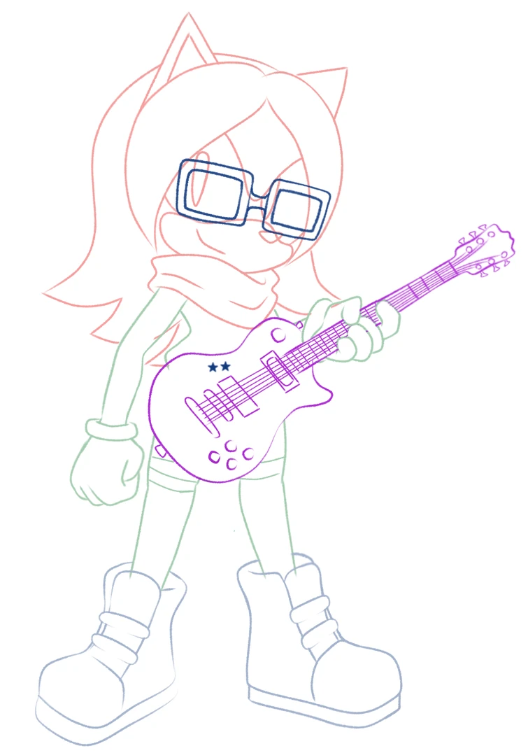 Rock n roll Sunako. Art done by Stephuchase 🎸 | Fandom