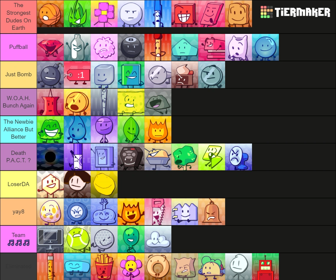 tie in a bfdia format | Fandom