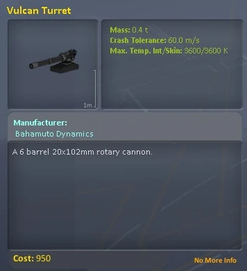Vulcan Turret | BDArmory Wikia | Fandom