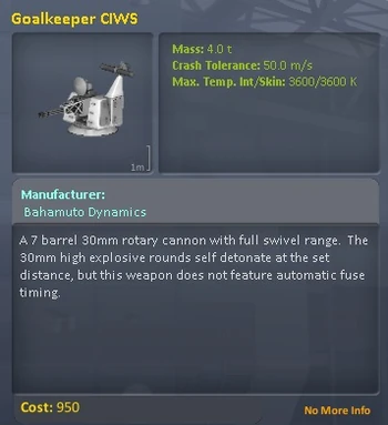 Goalkeeper CIWS | BDArmory Wikia | Fandom