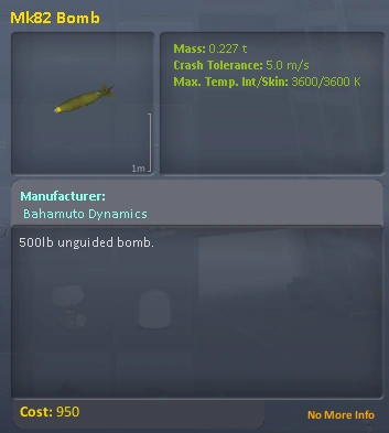 Mk82 Bomb | BDArmory Wikia | Fandom