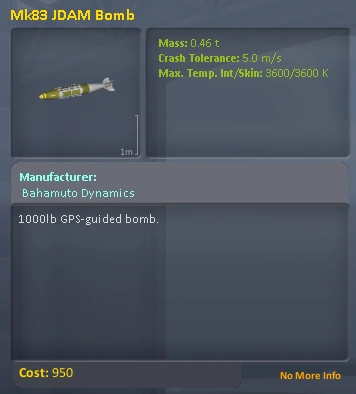 Mk83 JDAM Bomb | BDArmory Wikia | Fandom