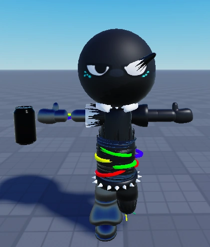 so uh erm uh uh uh erm hai uh I think I make him a bit too tall so I ...