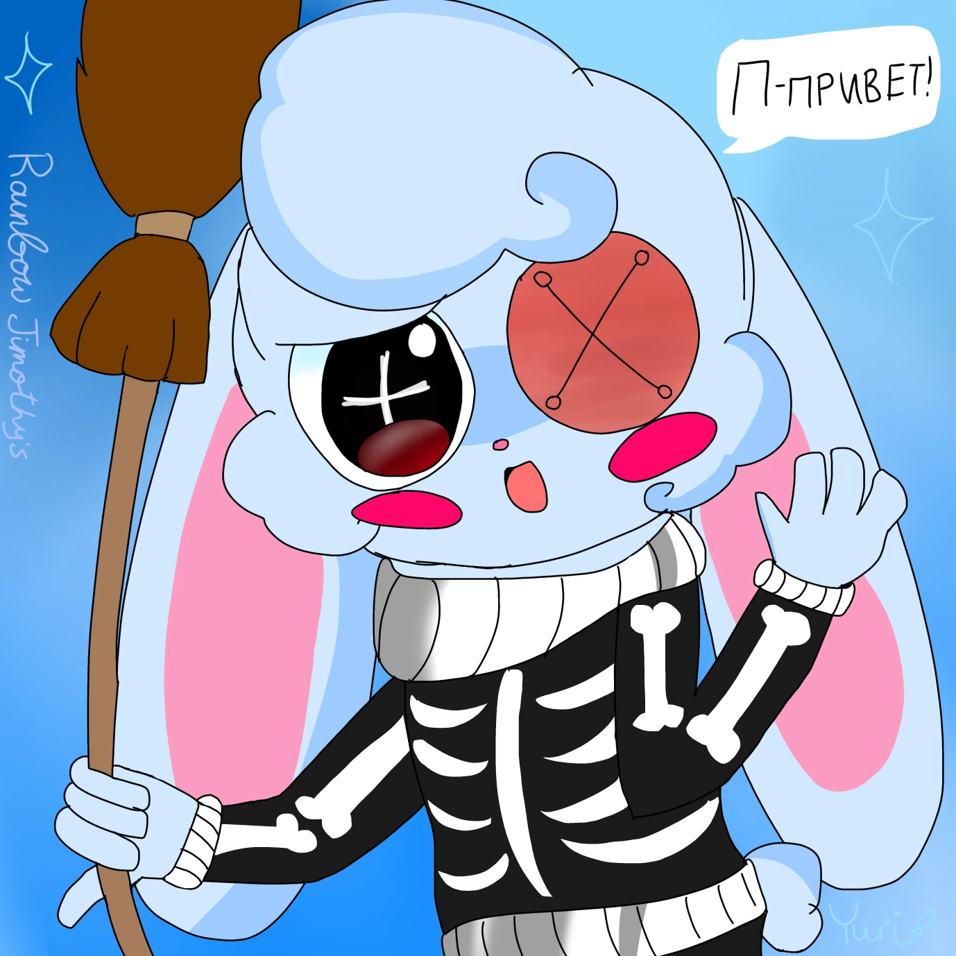 “H-Hello!” (OC ART) | Fandom