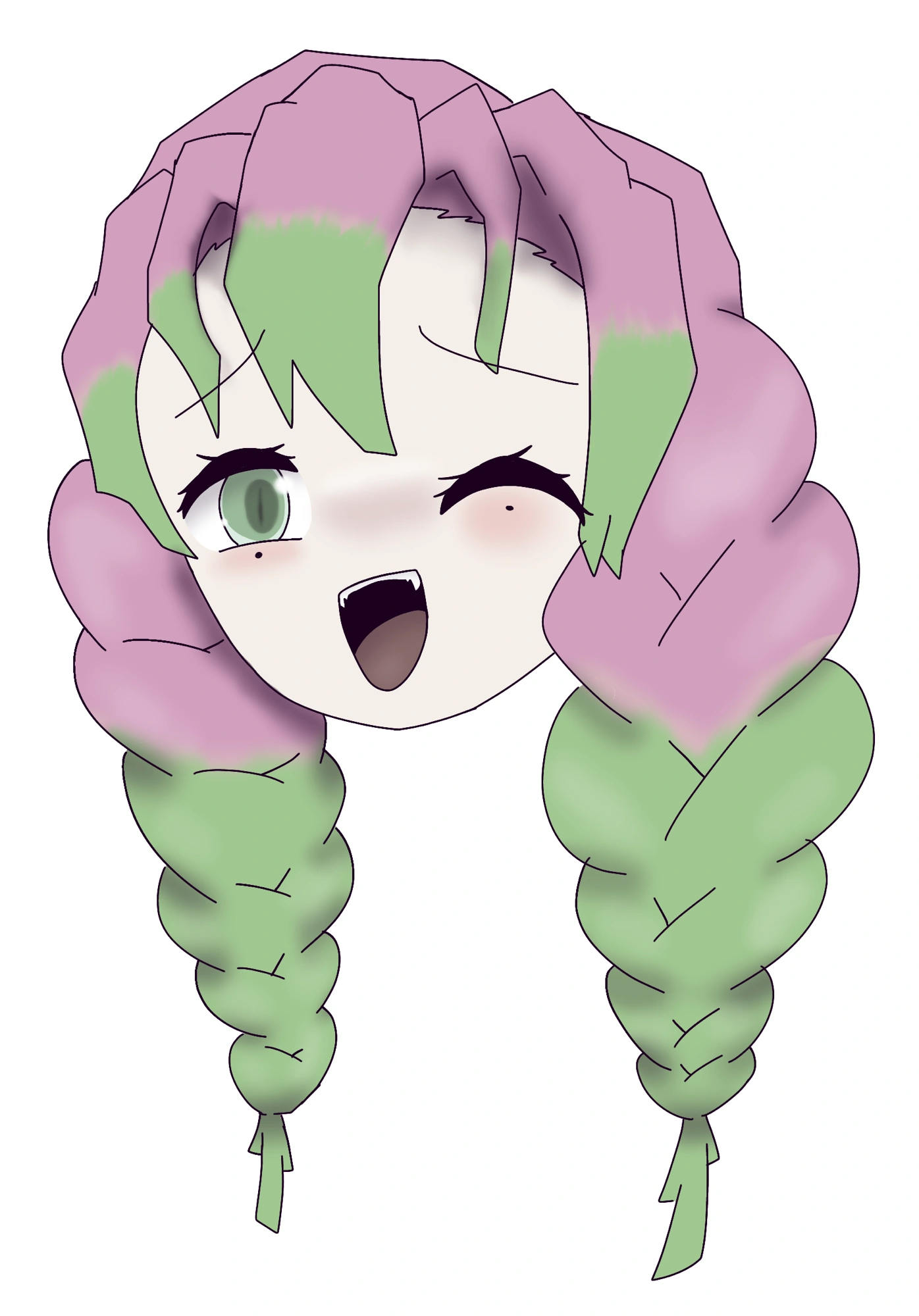 mitsuri art i made for no reason | Fandom